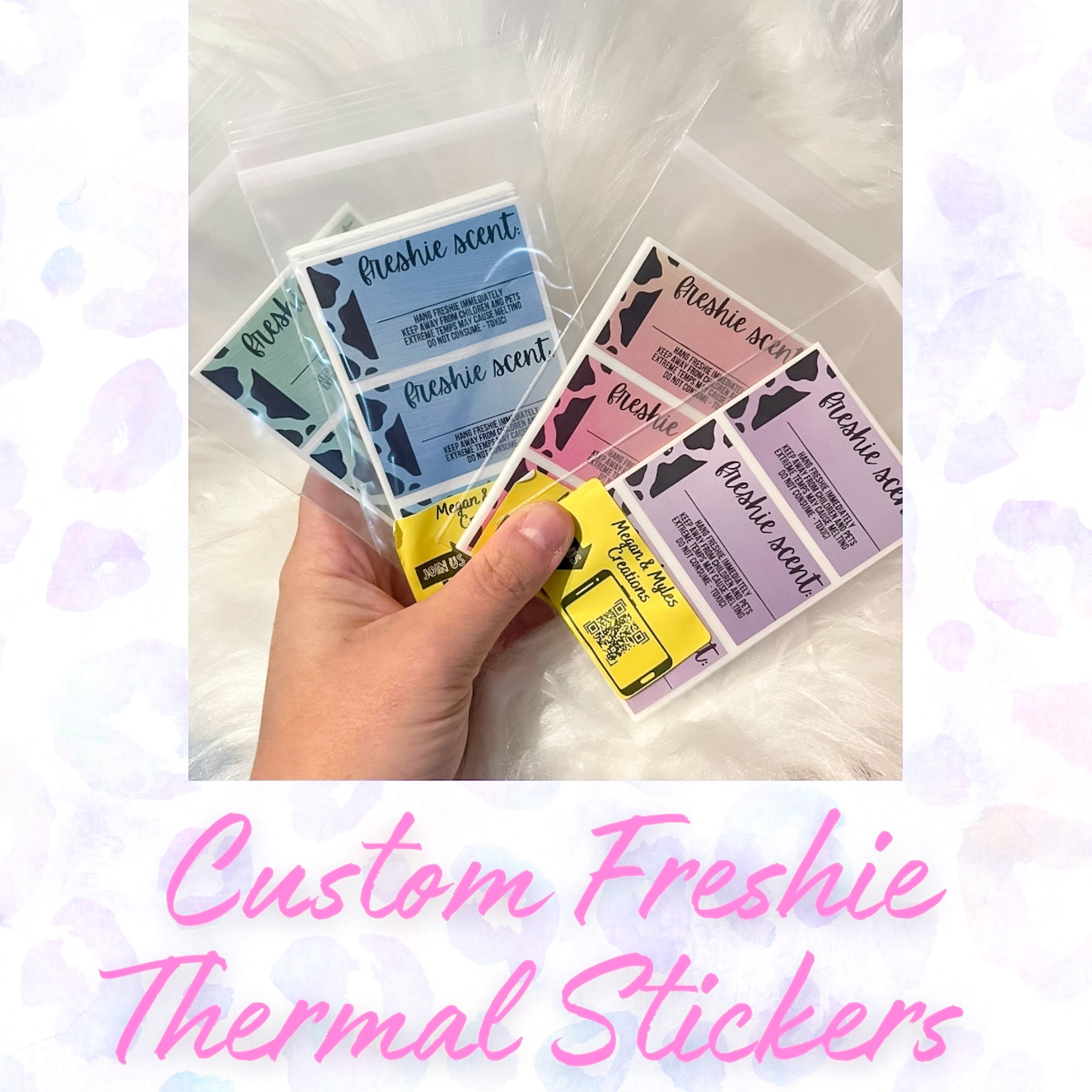 Custom Freshie Thermal Stickers (Sets of 25) | Sticker Boss Headquarters